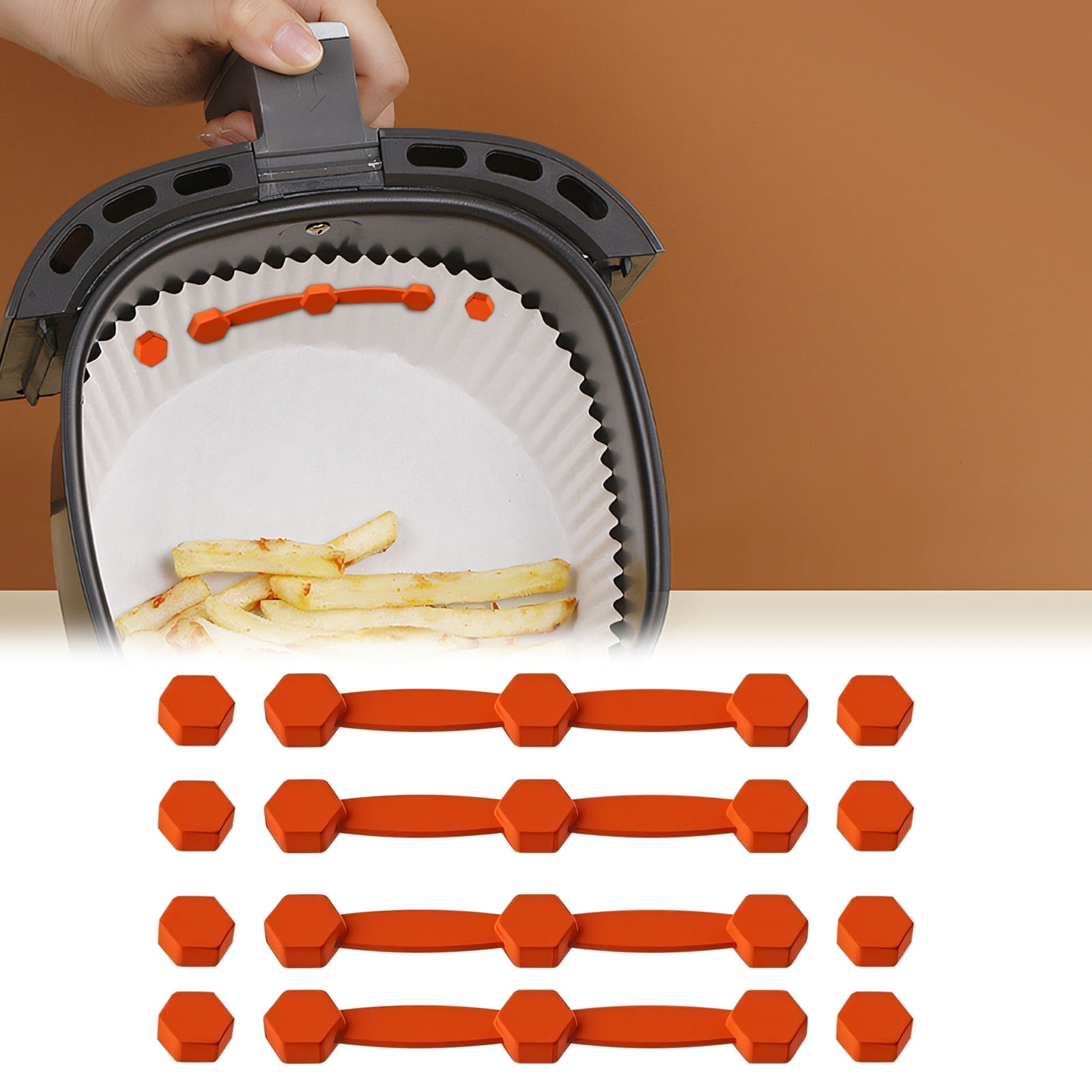 Summercome Air Fryer Magnet Silicone Buckle for Holding Down Air Fryer ...