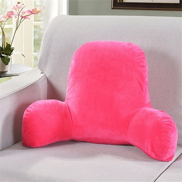 Mainstays Faux Fur Plush Backrest Pillow, Specialty Size, Aqua ...