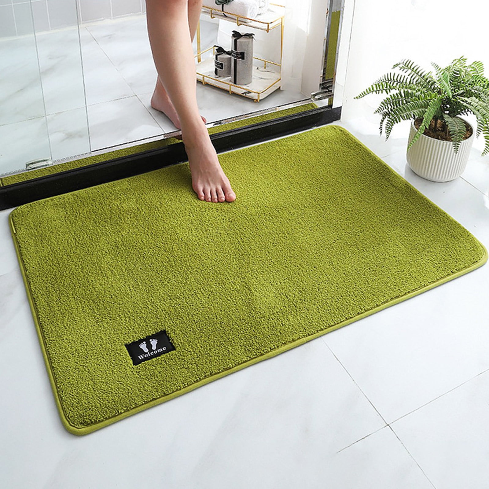 Summercome Bath Mat Rug Rubber Back, Non Slip, Quick Dry, Super ...