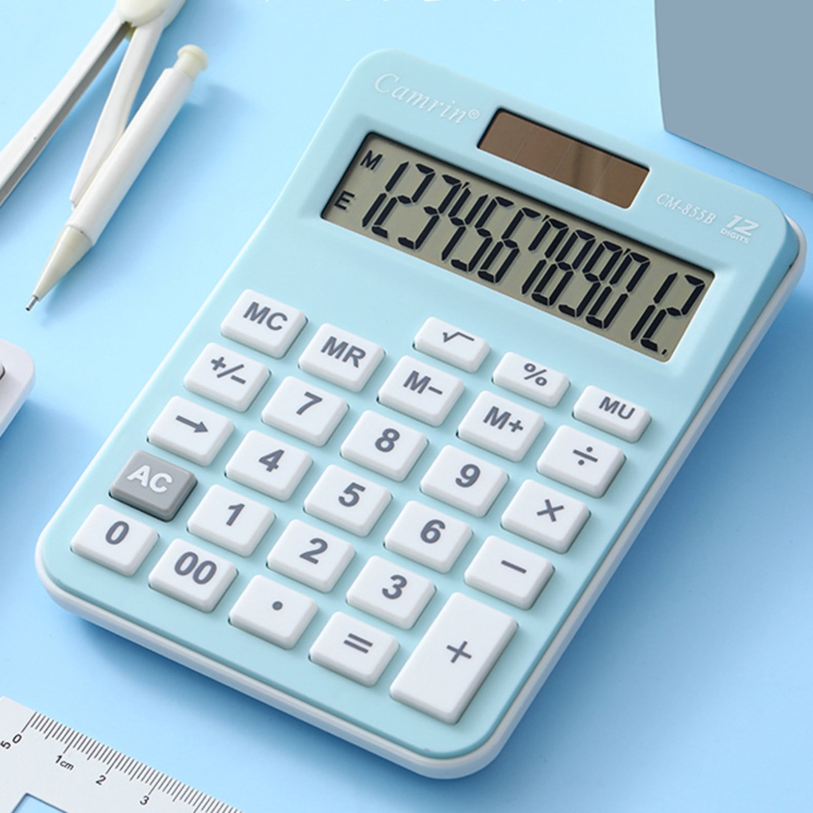 Summercome Calculators for Kids, Digital Calculator Cute 12 Digit Large ...