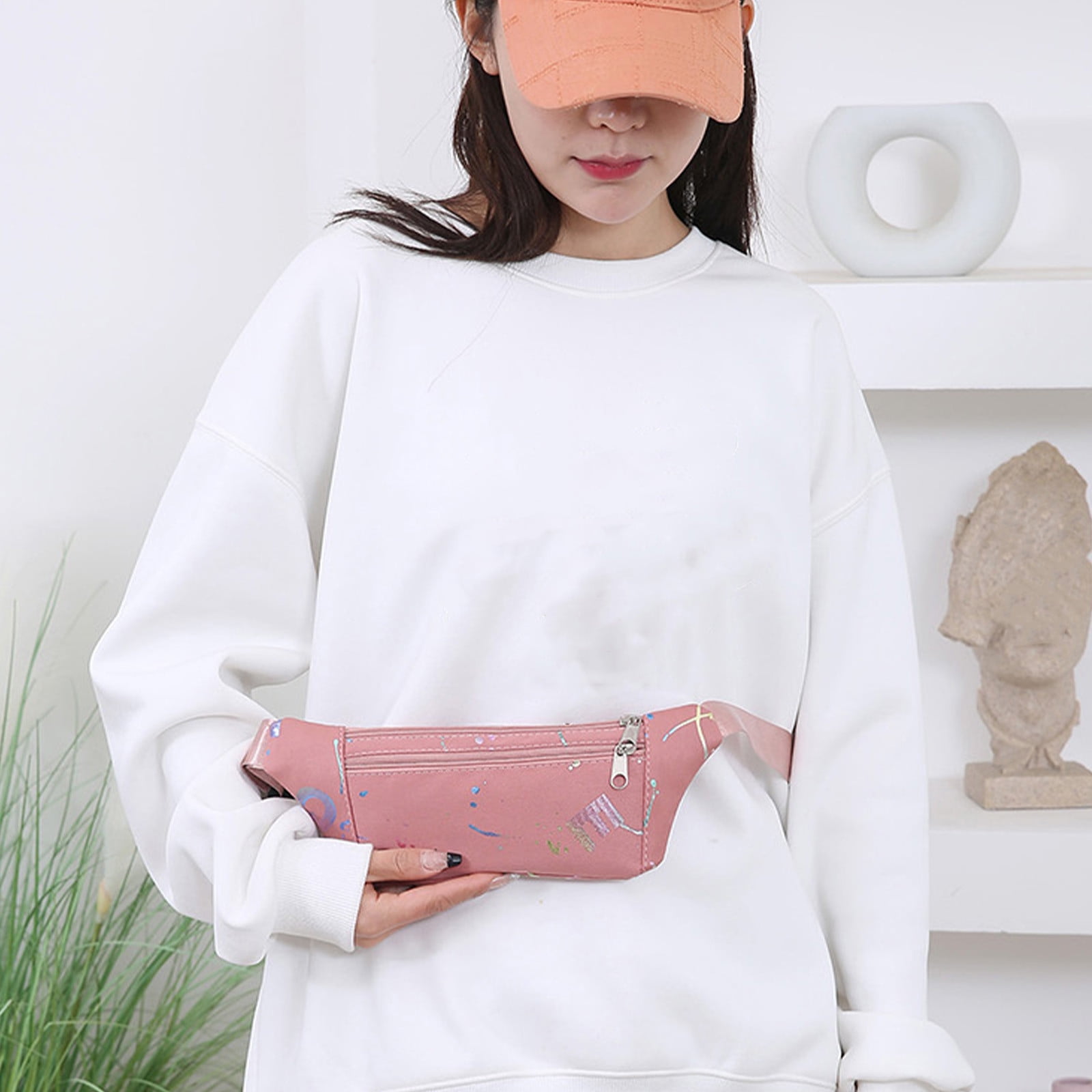 Summercome Crossbody Fanny Pack, Holographic Letter Print Belt Bag, 3 ...