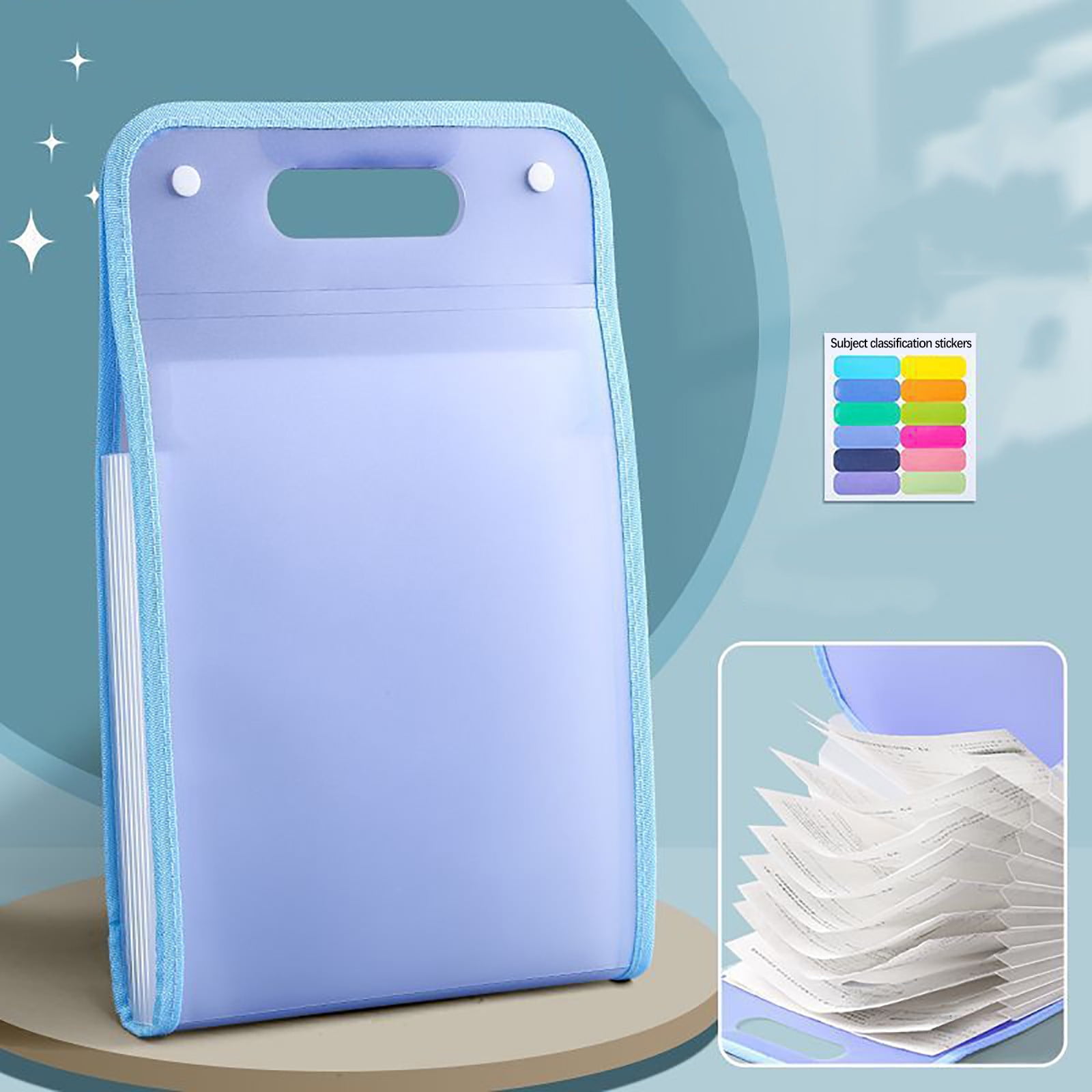 Summercome File Folder,Accordion File Organizer 13 Pockets with Labels ...