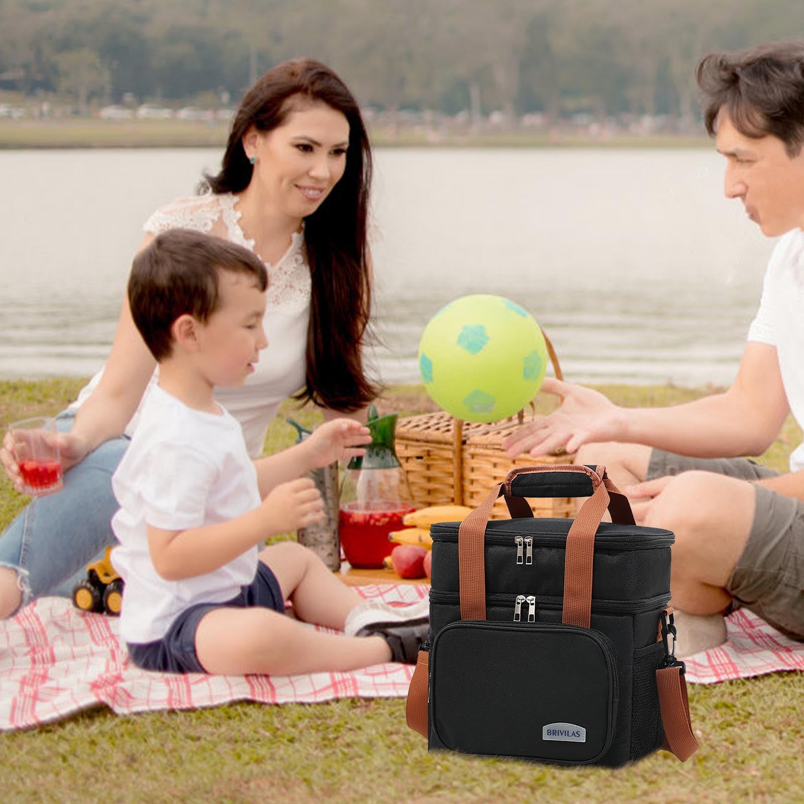 Summercome Large Insulated Lunch Box for Men & Women, Leakproof Cooler ...