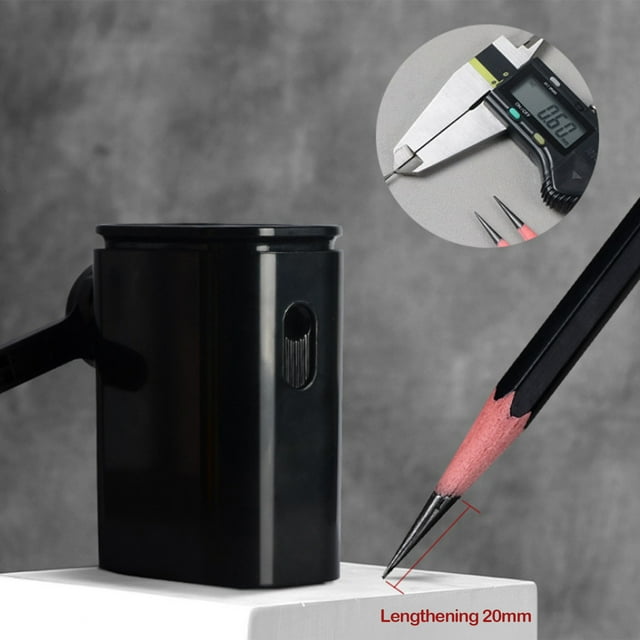 Summercome Long Point Pencil Sharpener, 8-20mm Long Pencil Nibs, Self-Feed & Adjustable Pencil ...
