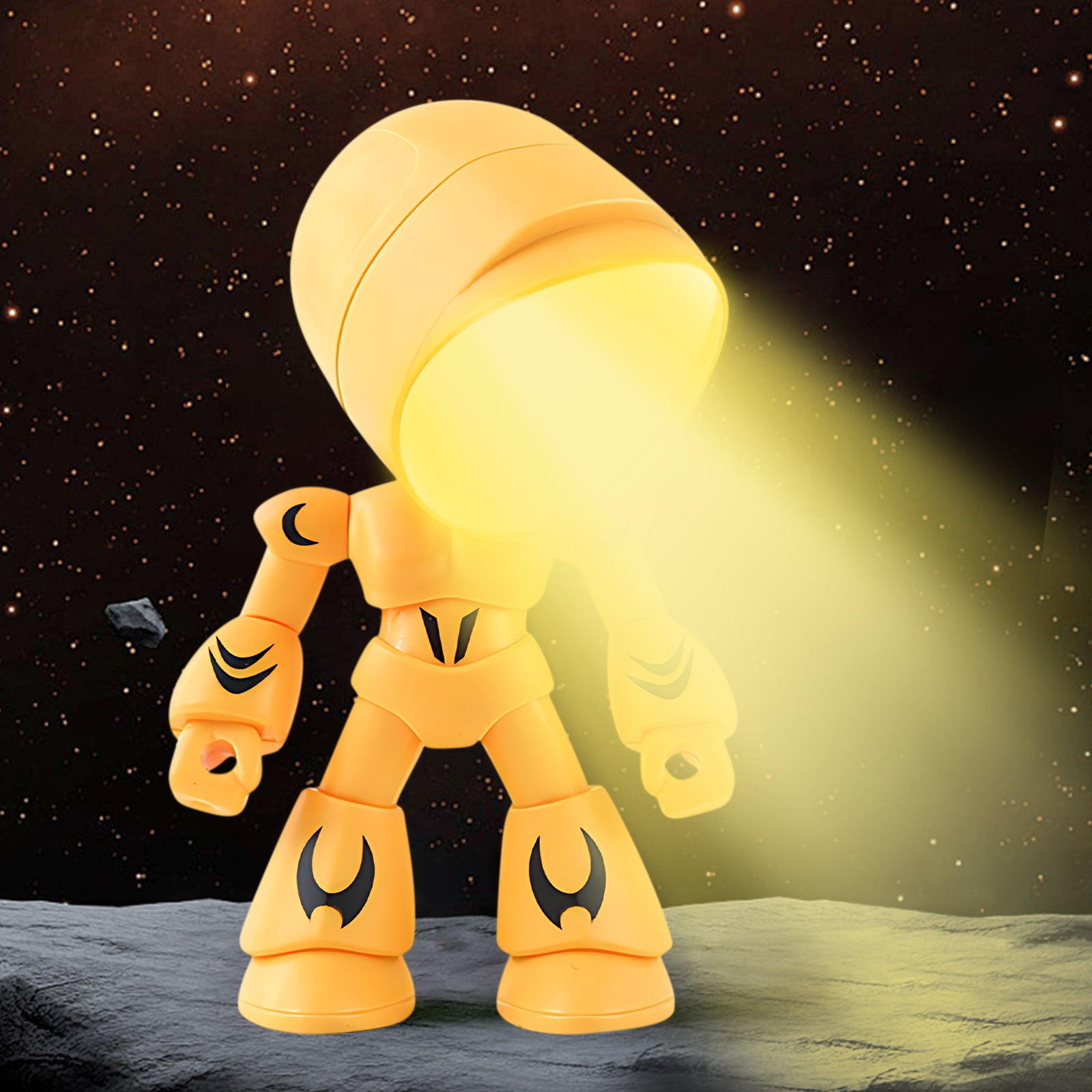 Summercome Night Light for Kids, Mini Robot Led Night Light Hero Desk ...