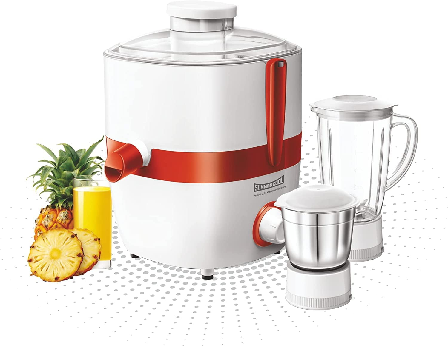 Summercool MrJuice 550 Watt Juicer Mixer Grinder with 2 Jars ...