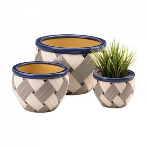 Summerfield Terrace 10018824 Geo Print Planter Trio - Walmart.com