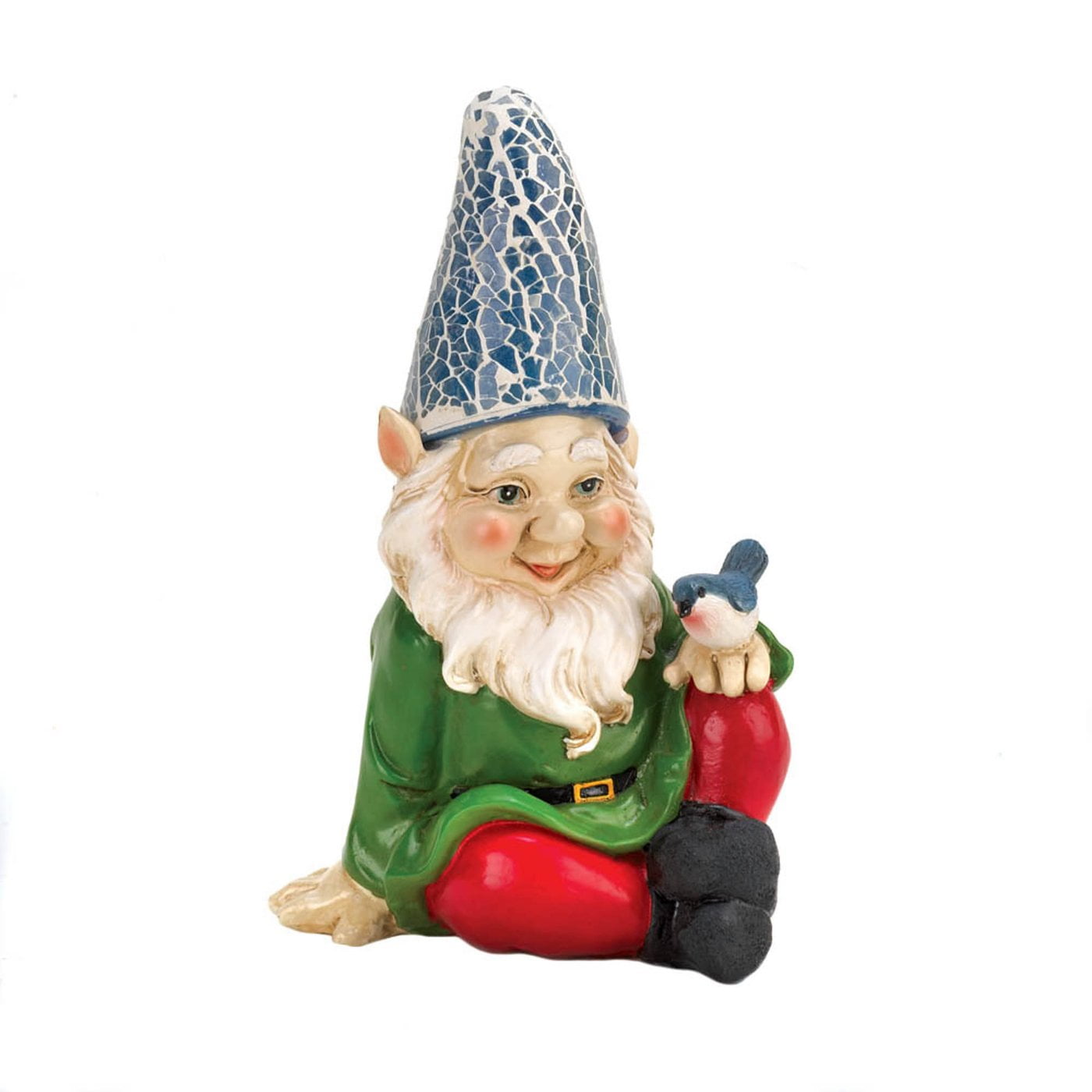 Summerfield Terrace CHEERY GNOME SOLAR STATUE - Walmart.com