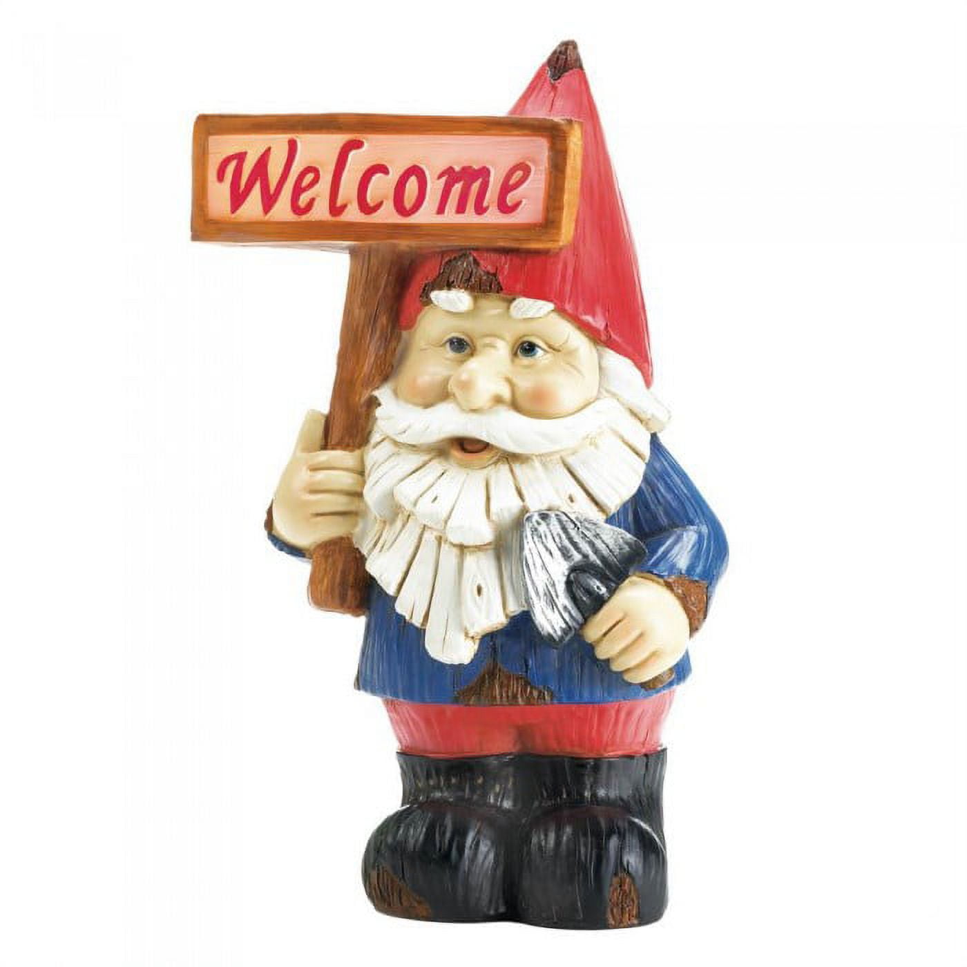 Summerfield Terrace WELCOME GNOME SOLAR STATUE - Walmart.com