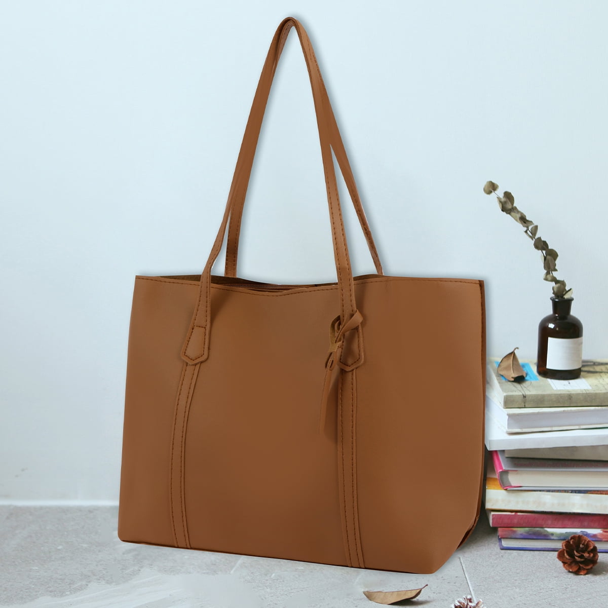 Summerkimy Tote Bag for Women Large Capacity Shoulder Bags PU Large ...