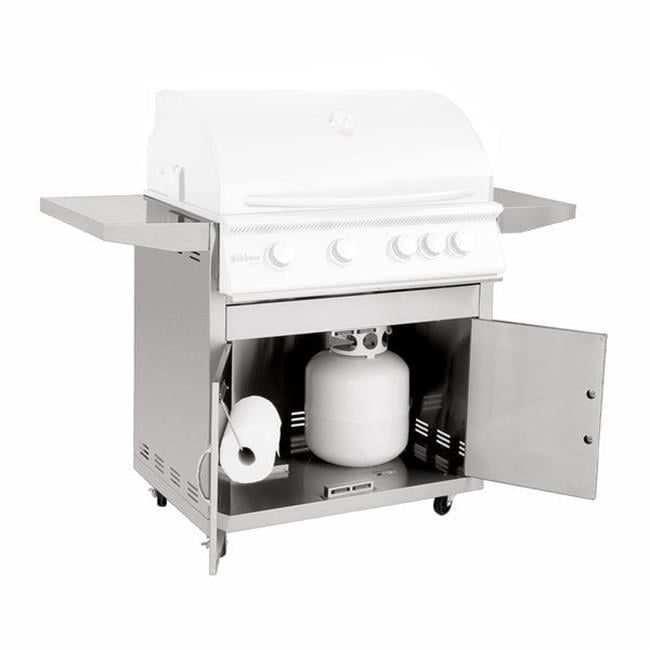 Summerset 32 in. Stainless Steel Cart for Sizzler & Sizzler Pro Grills ...