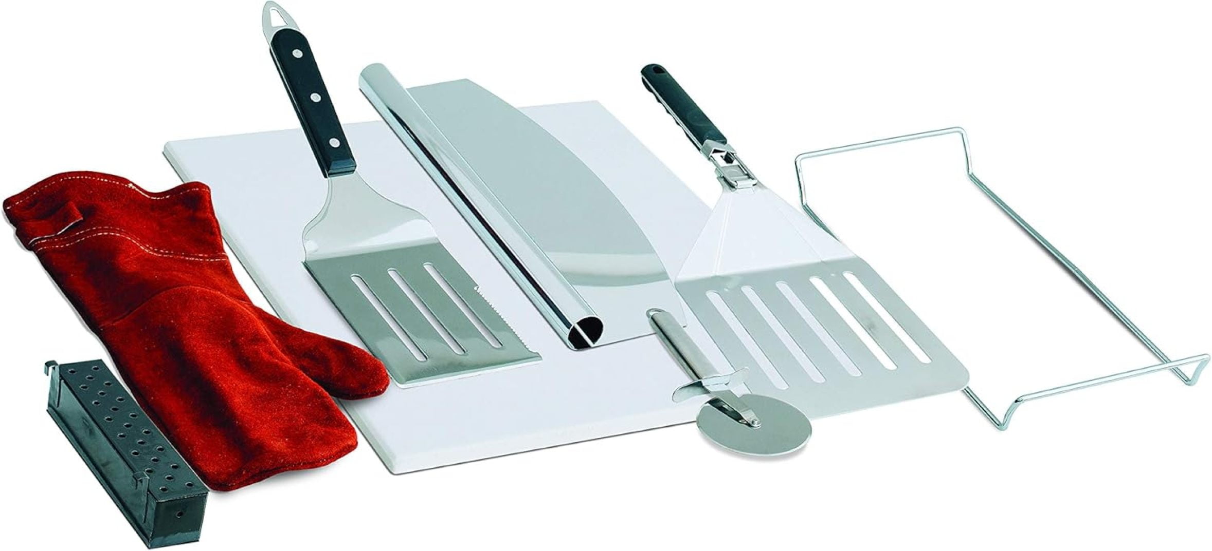 Summerset 8-Piece Outdoor Pizza Oven Accessory Kit with Pizza Stone and ...