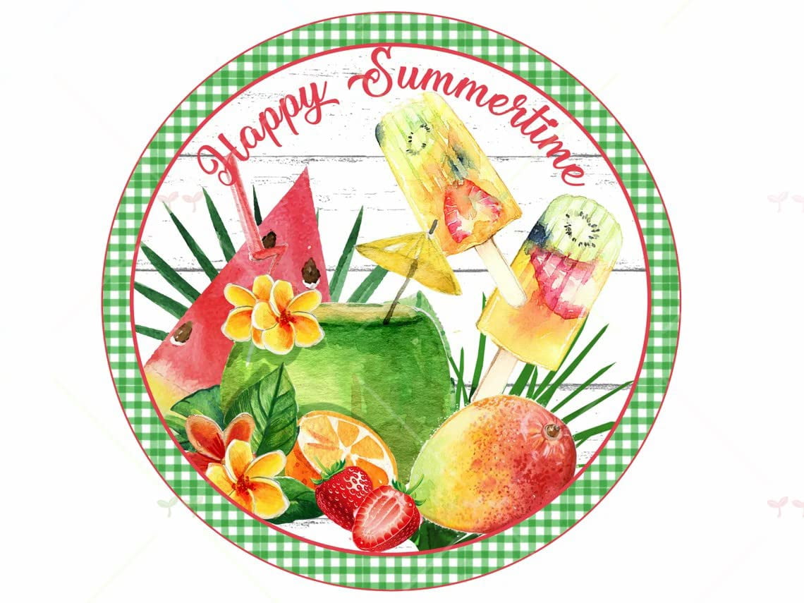 Summertime Watermelon Popsicle Sign Fun Summertime Pool Party Hello ...