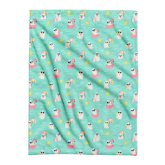 Summerween Oversize Super Soft Plush Throw Blanket – Halloween Bone ...