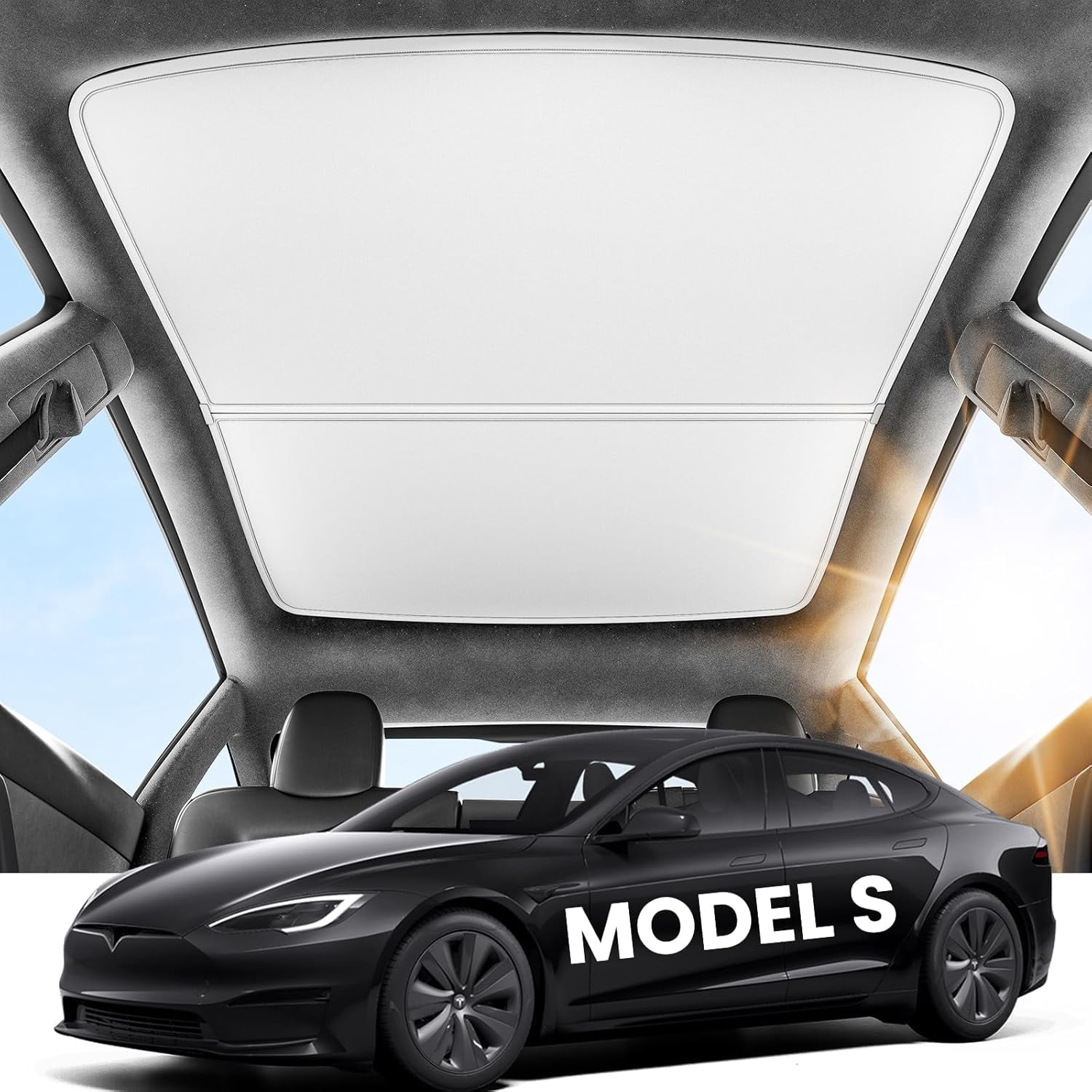 Summit 2025 Upgrade Tesla Model S Sunshade Roof [No-Sagging, No Gaps ...
