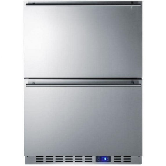 Free Shipping! Summit 24-Inch 3.54 Cu. Ft. Double Drawer Compact ...