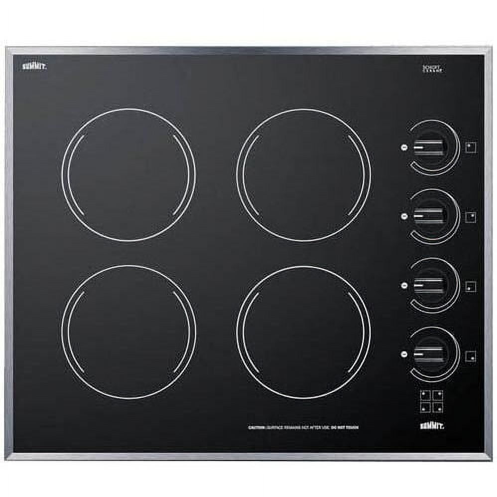 Summit 24-Inch 4-Burner Glass Electric Cooktop - Walmart.com