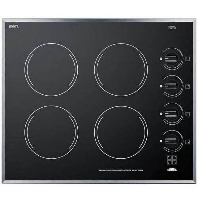 Summit 24-Inch 4-Burner Glass Electric Cooktop - Walmart.com