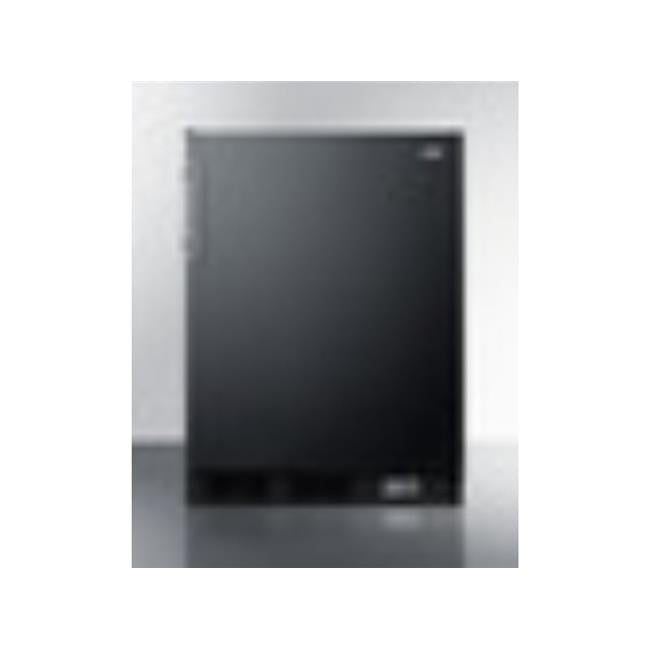 Summit BKRF663BLHD 24 in. Wide Break Room Refrigerator-Freezer - Black ...
