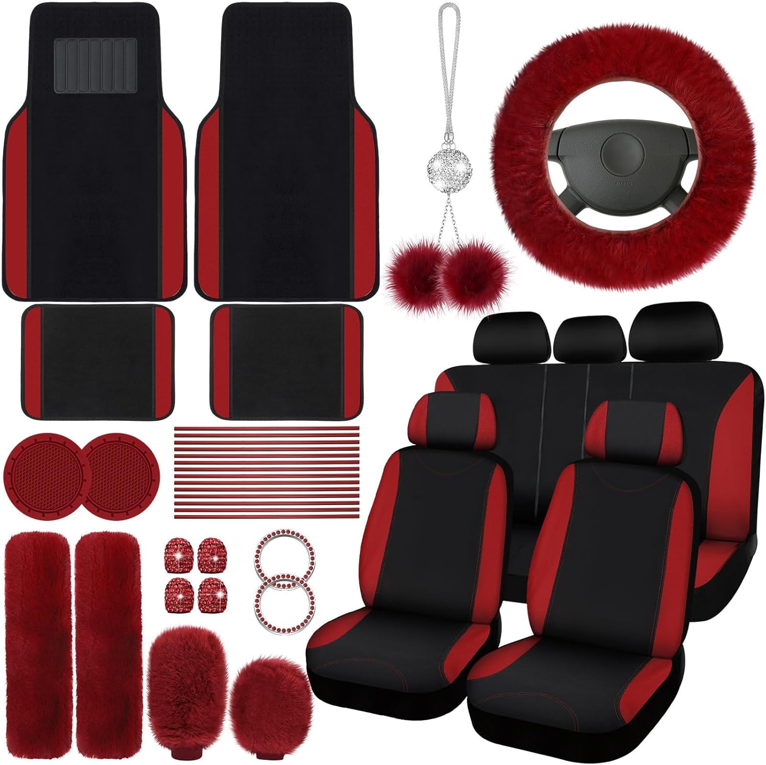 Summit 47 Car Seat Cover Full Set for Women Included Car Front Rear ...