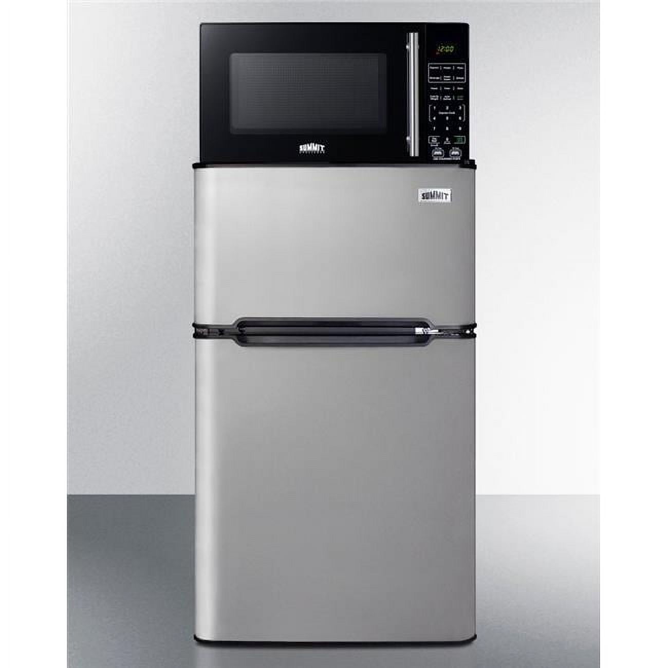 Summit Appliance 2 Door Microwave & Refrigerator-Freezer Combination ...