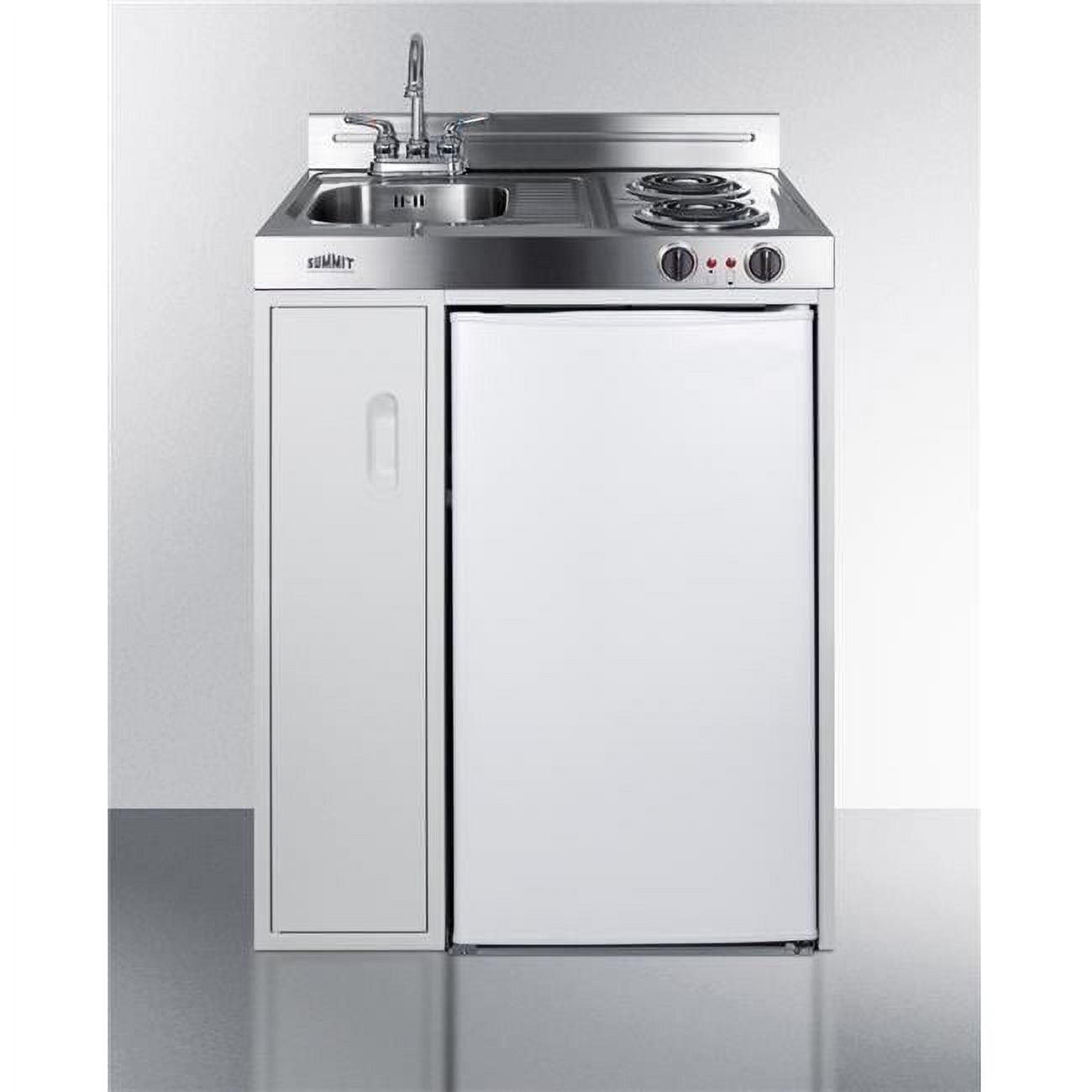 Summit Appliance 30 in. Wide All In One Kitchenette with 2 - Burner ...