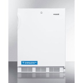 Counter height break room refrigerator-freezer in white with NIST ...