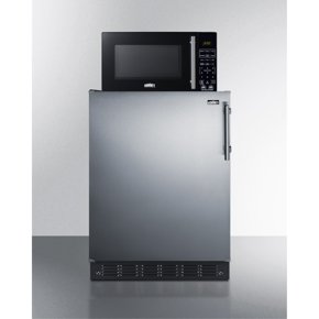 Cabinet Mini Fridge And Microwave