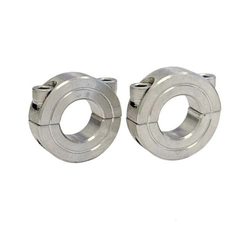 Summit Brand 1-1/2'' ID 2C-150-S Double Split Shaft Collar Stainless ...