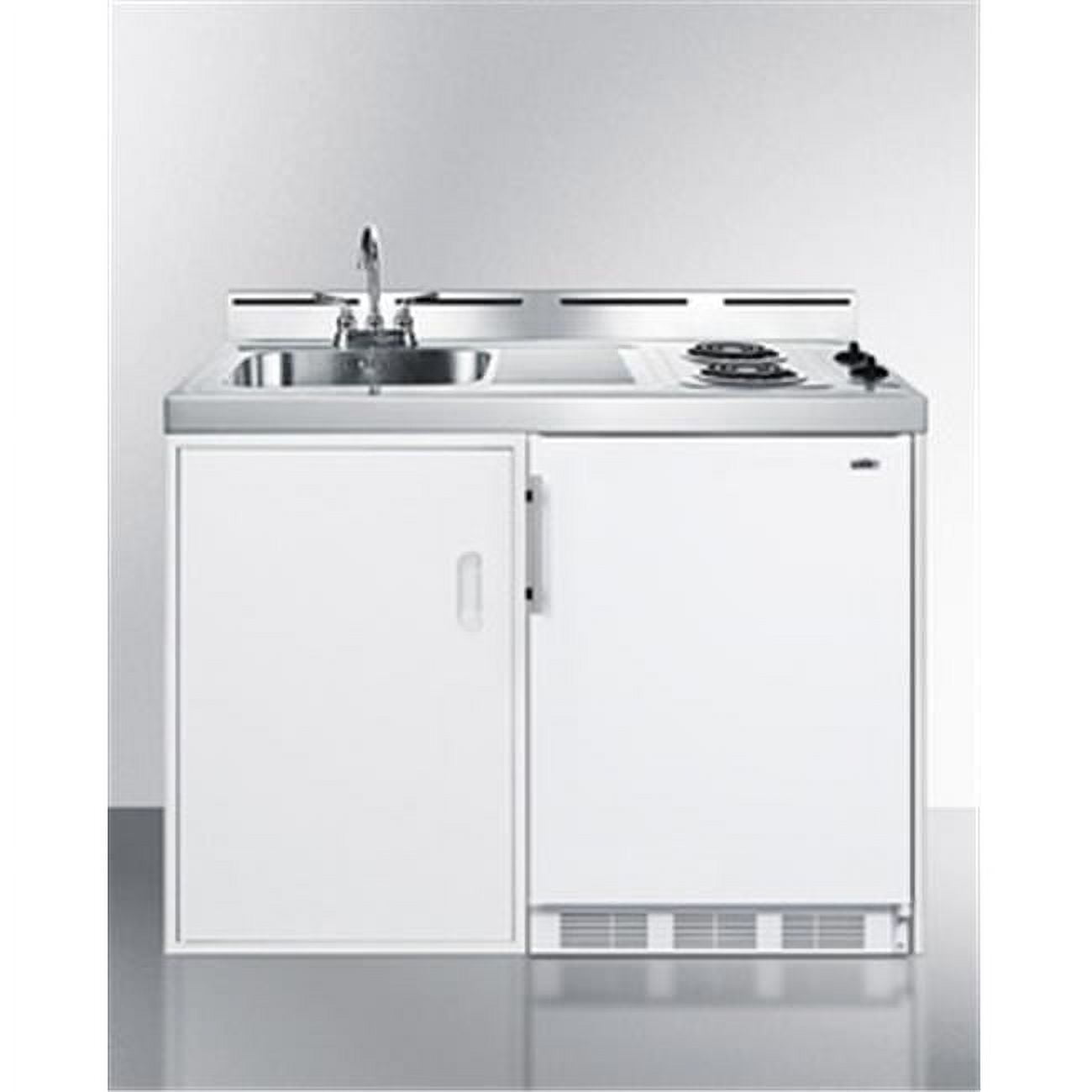 Summit 48 in. Wide All-in-one Kitchenette with Coil Cooktop ...