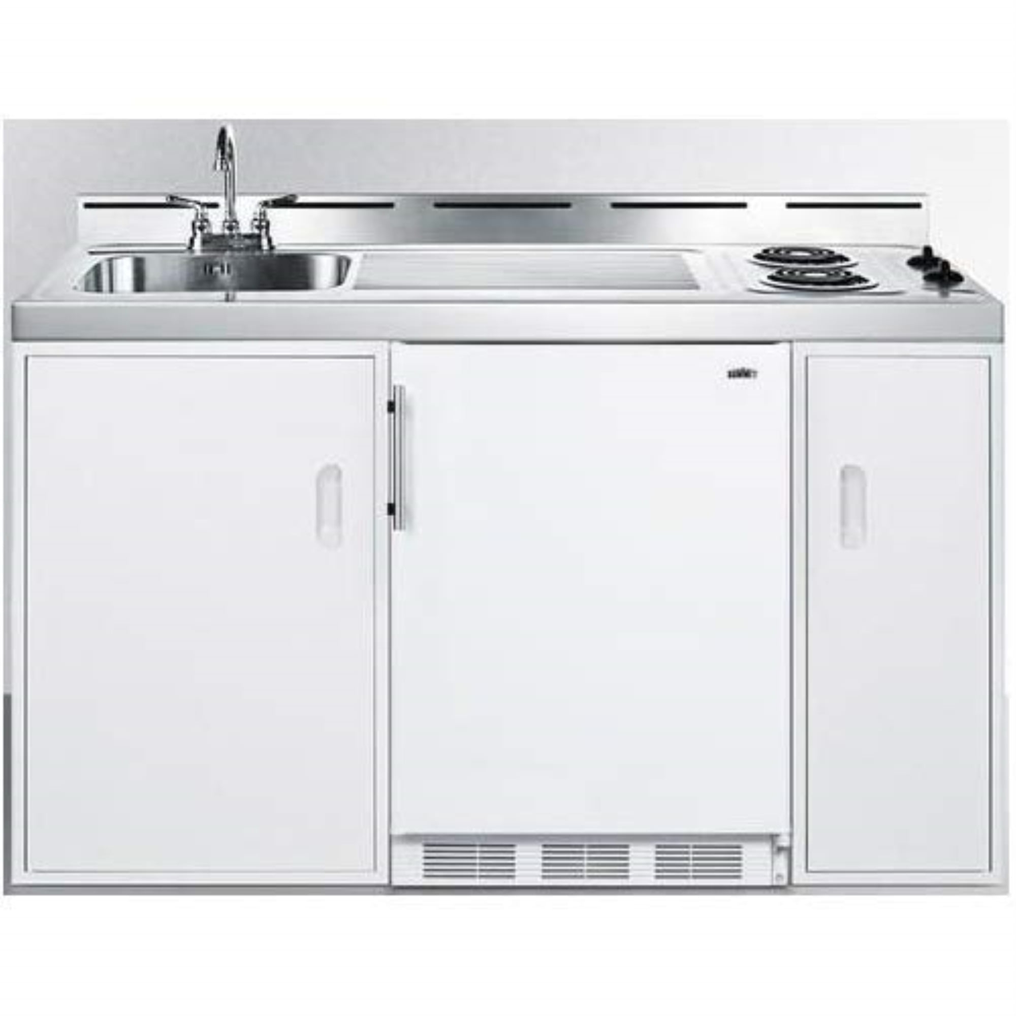 Summit 60 in. Wide All-in-one Kitchenette with Coil Cooktop ...