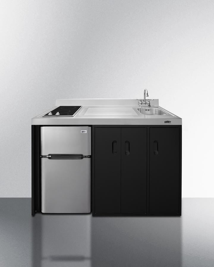 "Summit 54"" Wide Modern All-In-One Kitchenette with Storage, Right ...