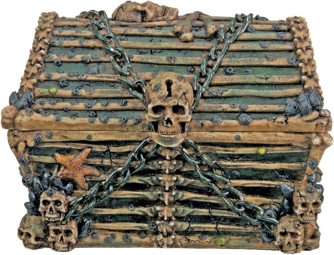 Summit Davy Jones Chest Collectible Pirate Decoration Skeleton ...