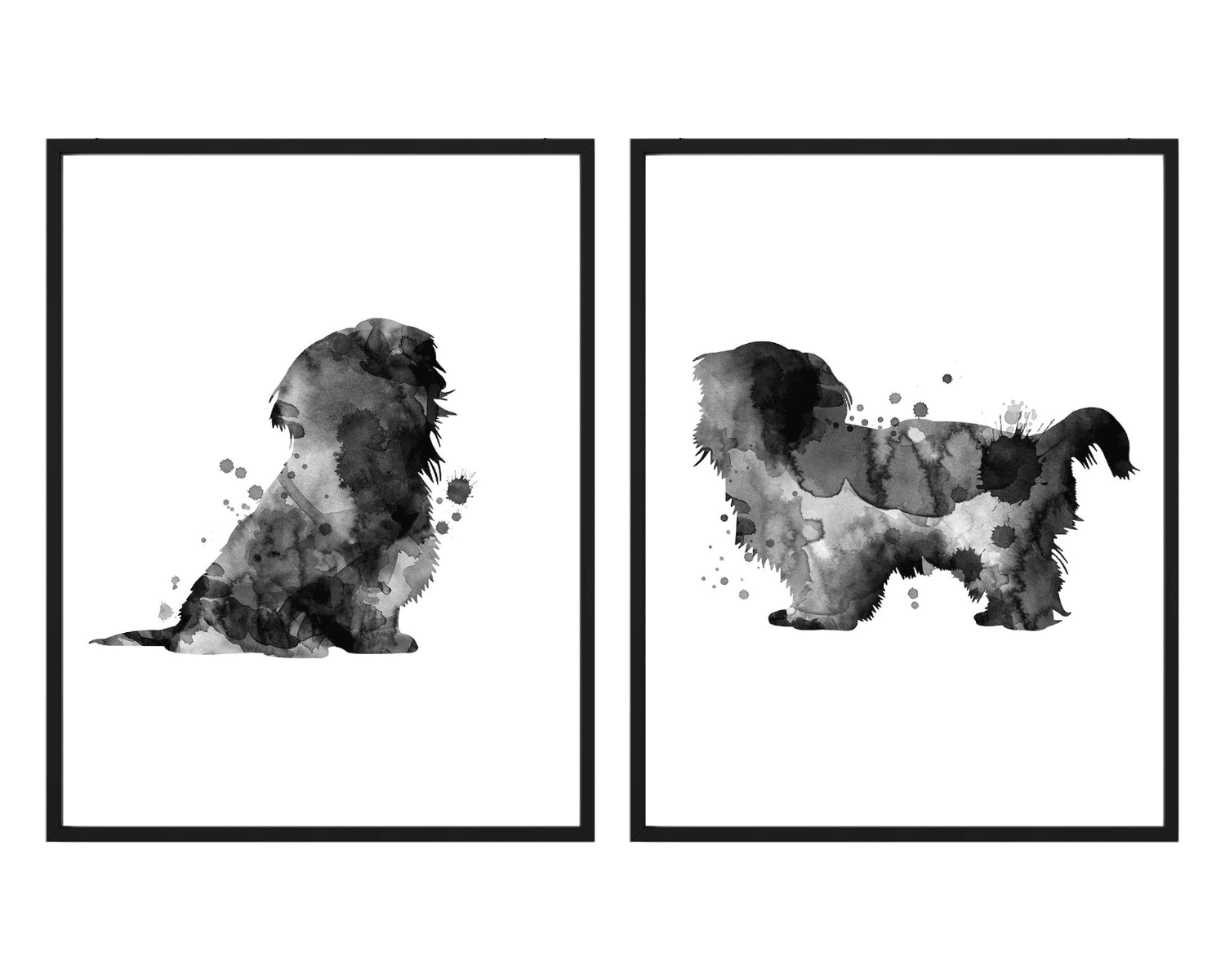 Summit Designs Shih Tzu Watercolor Dog Puppy Wall Art Decor Prints ...