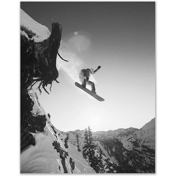 Summit Designs Snowboarding Wall Decor Art Prints - Particle Silhouette ...