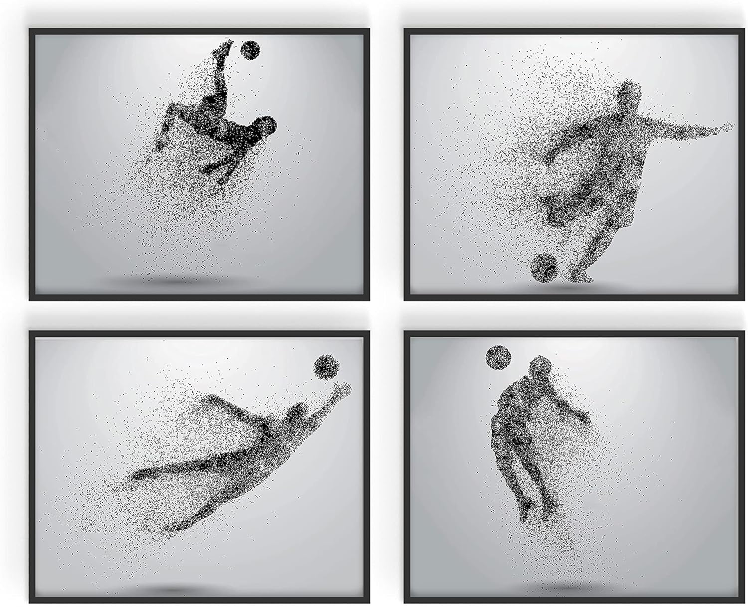 Summit Designs Soccer Wall Art Prints, Soccer Room Decor For Men Kids ...