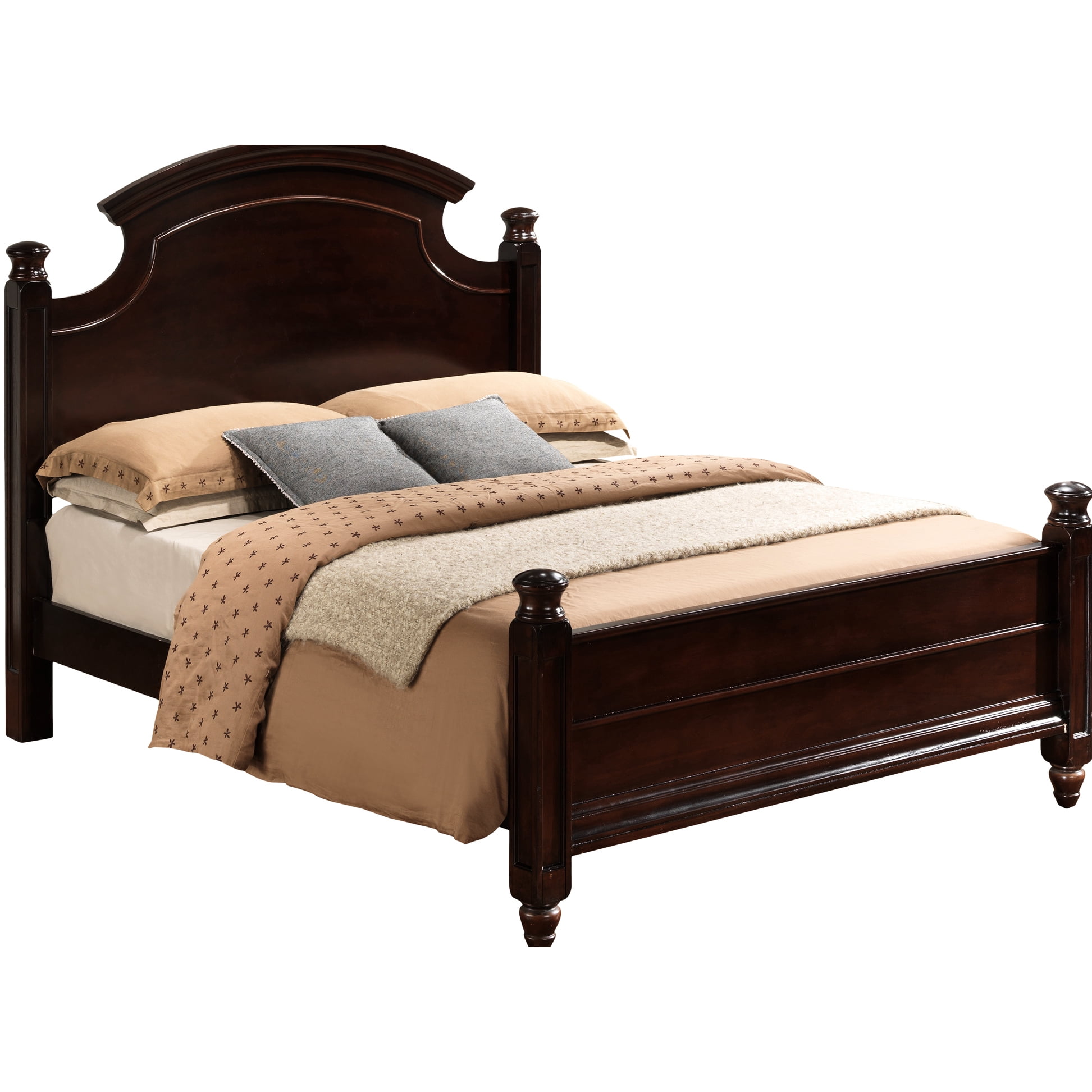 Summit G5950a-qb Cappuccino Queen Bed, Real Wood Veneers Tempting Part ...