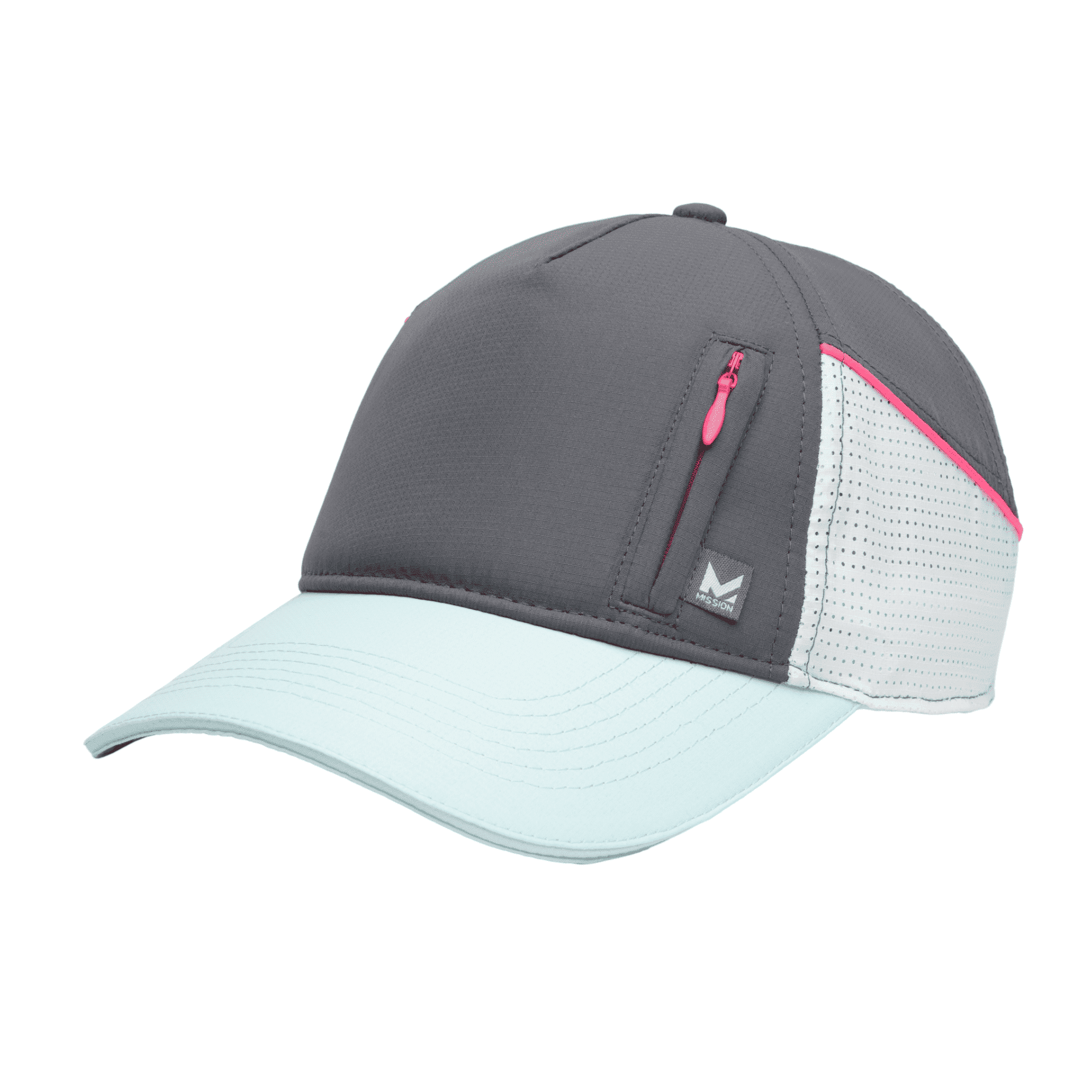 MISSION Cooling Summit Hat, Charcoal/Knockout Pink - Walmart.com