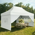 Summit Living 10 x 15 FT Pop-Up Canopy Tent Commercial Heavy Duty ...