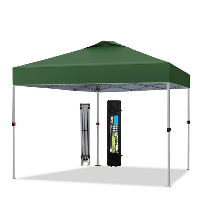 Summit Living 10x10ft Pop-up Canopy Tent Straight Legs Instant Canopy ...