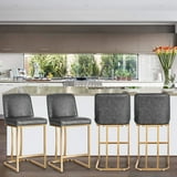 Summit Living 24’’ Counter Height Bar Stools Set of 4 with Back for ...
