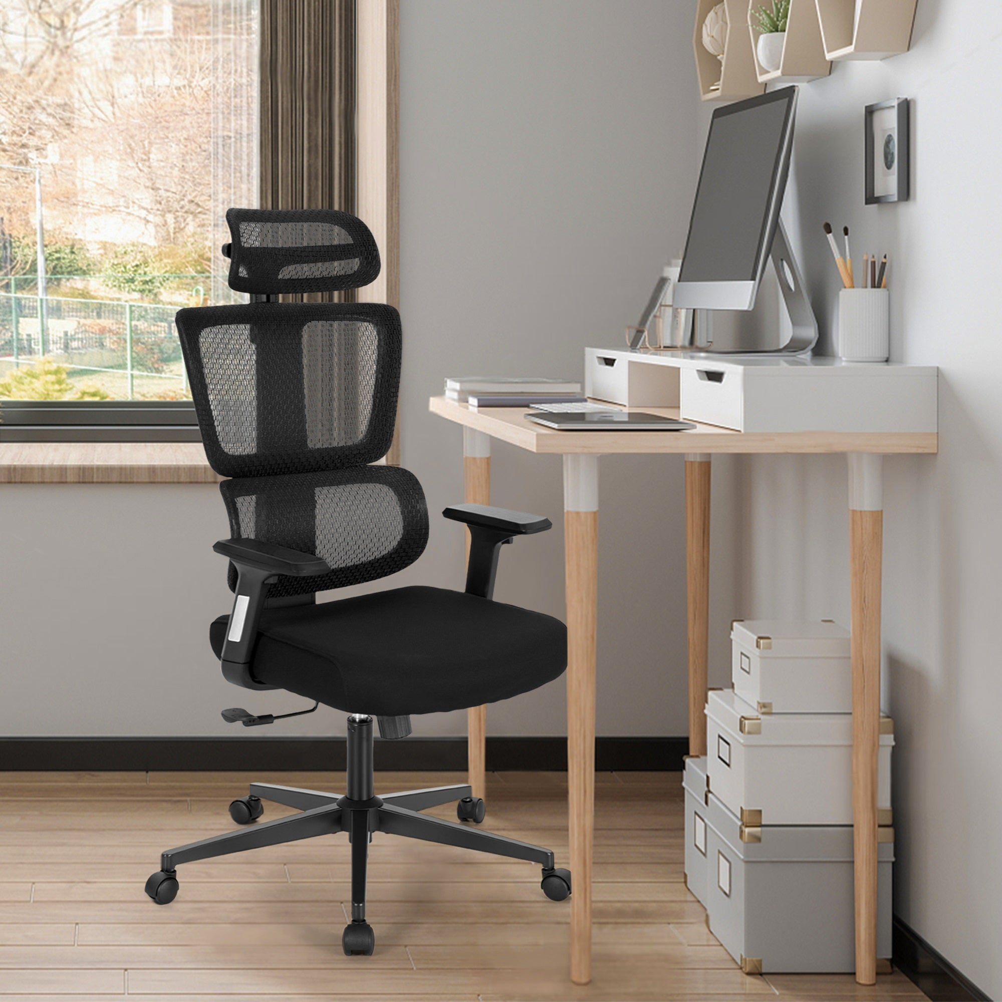 Summit Living Ergonomic 3D Mesh Office Chair,High Back Computer Desk ...