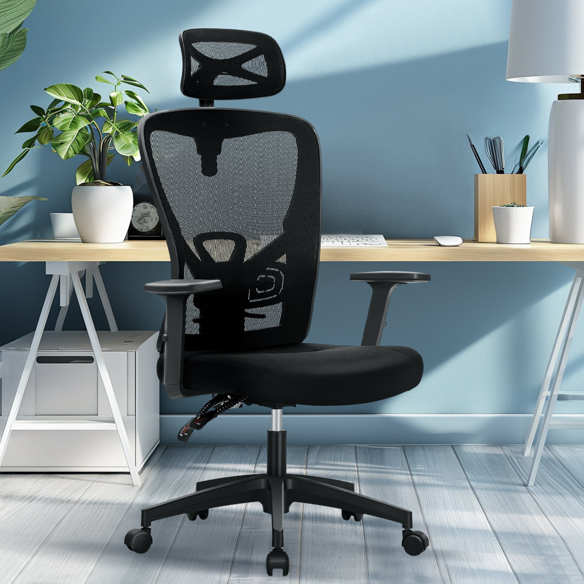 Summit Living Ergonomic Home Office Chair, High Back Mesh Computer Desk ...