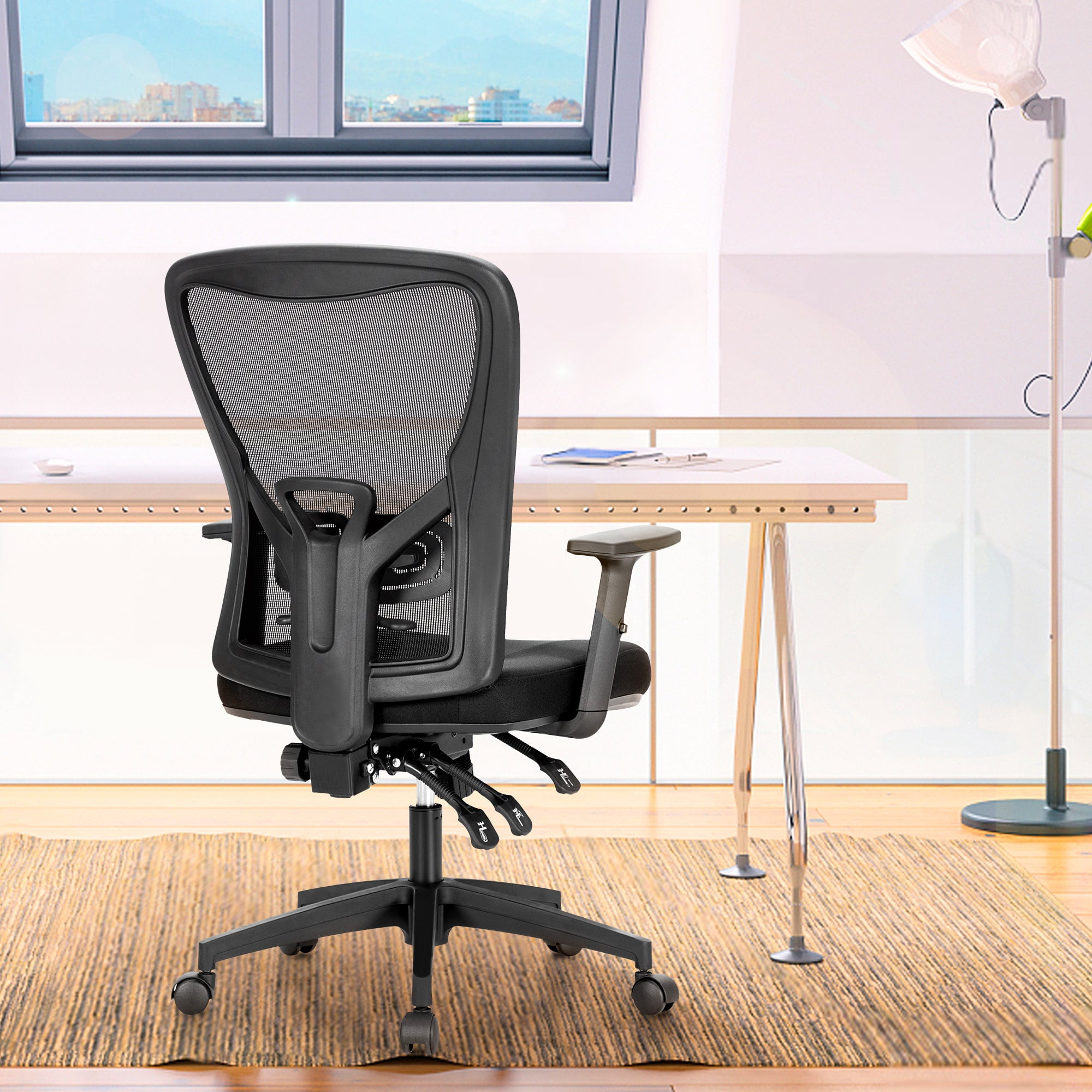 Summit Living Ergonomic Swivel Office Chair,Breathable High Back Mesh ...