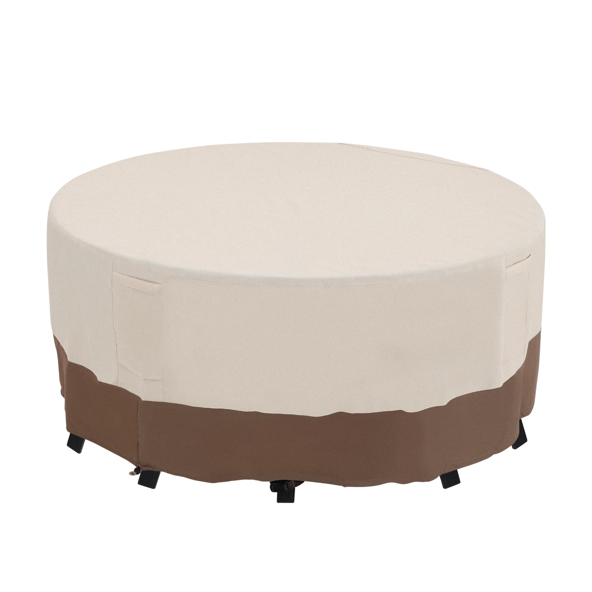 "Summit Living Waterproof and Weatherproof Round Patio Furniture Cover ...