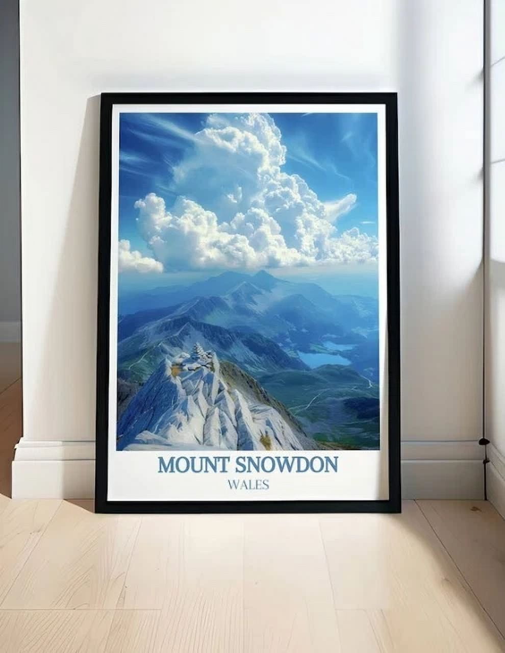 Summit Of Mount Snowdon - Snowdonia National Park Poster NO FRAMED ...