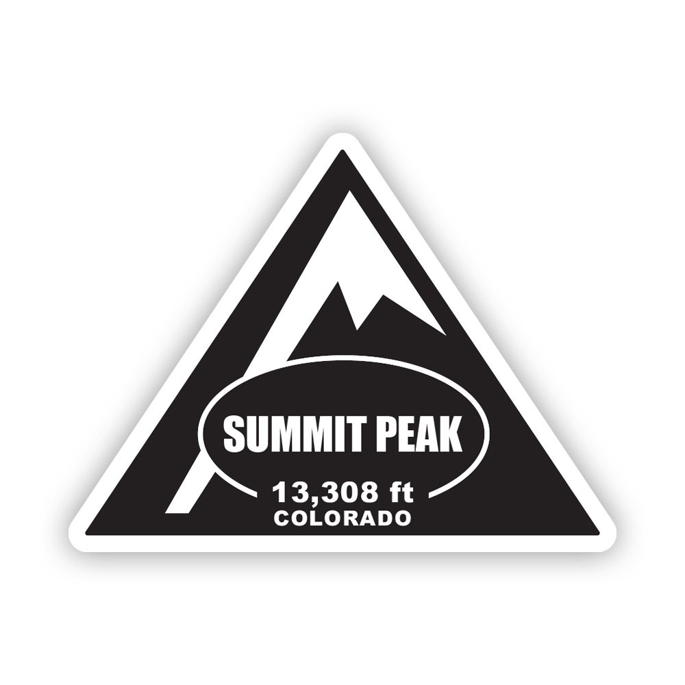 Summit Peak Sticker Decal - Self Adhesive Vinyl - Weatherproof - Made ...