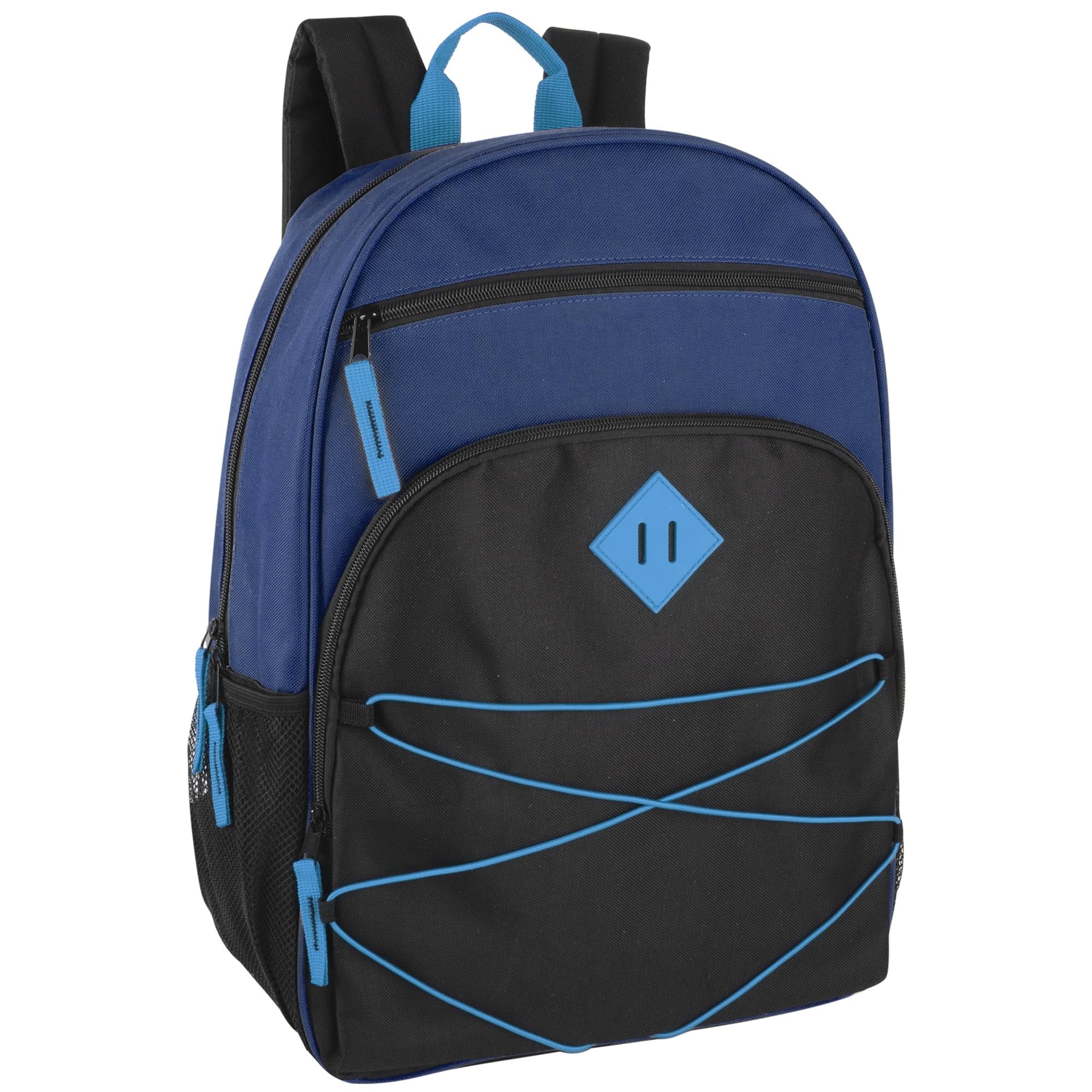 Summit Ridge Multipocket Bungee Cord Backpack in Navy Blue Black ...