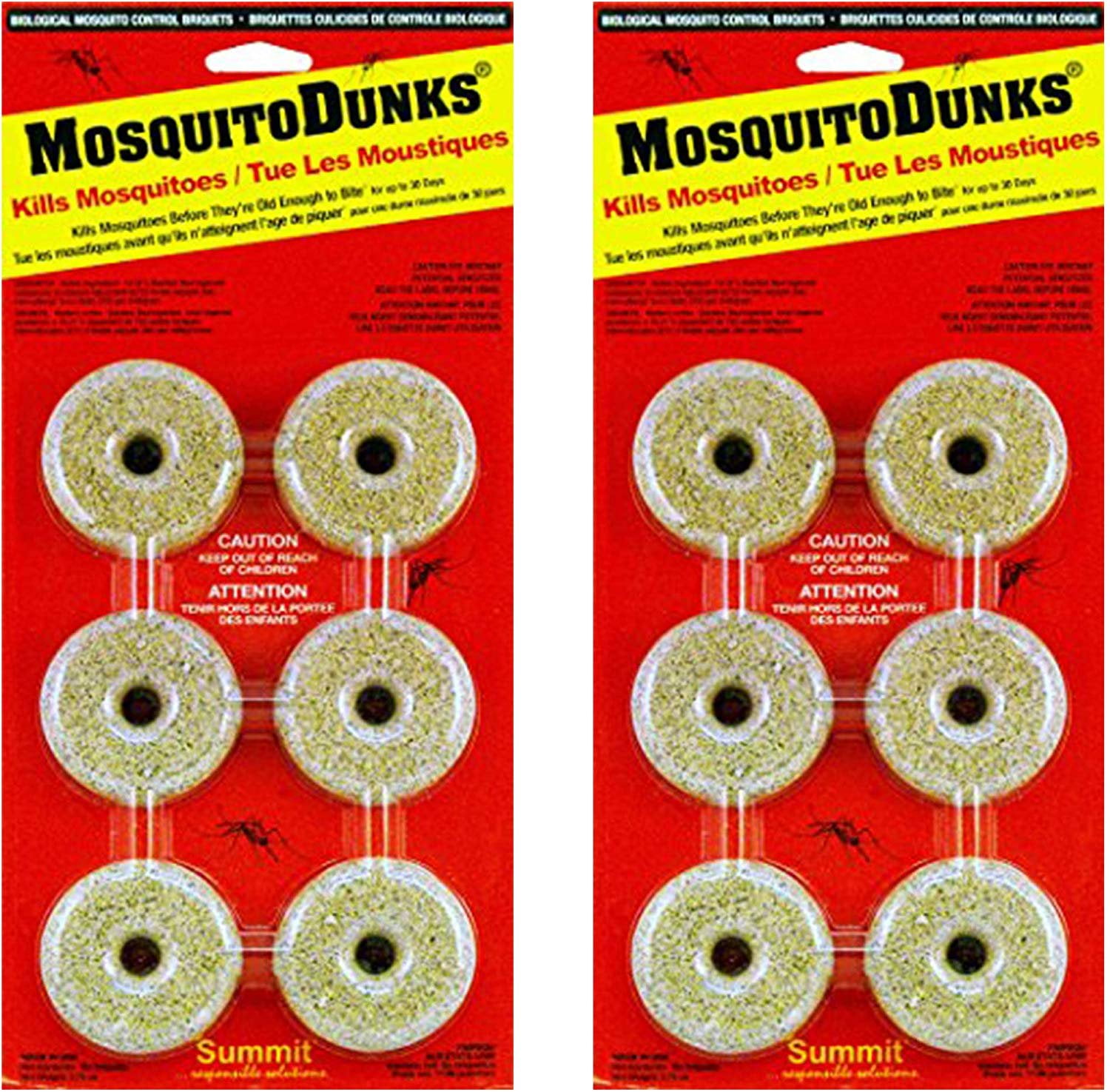 Summit Mosquito Dunks 102-12, Outdoor Mosquitoes Insect Repellent, All ...