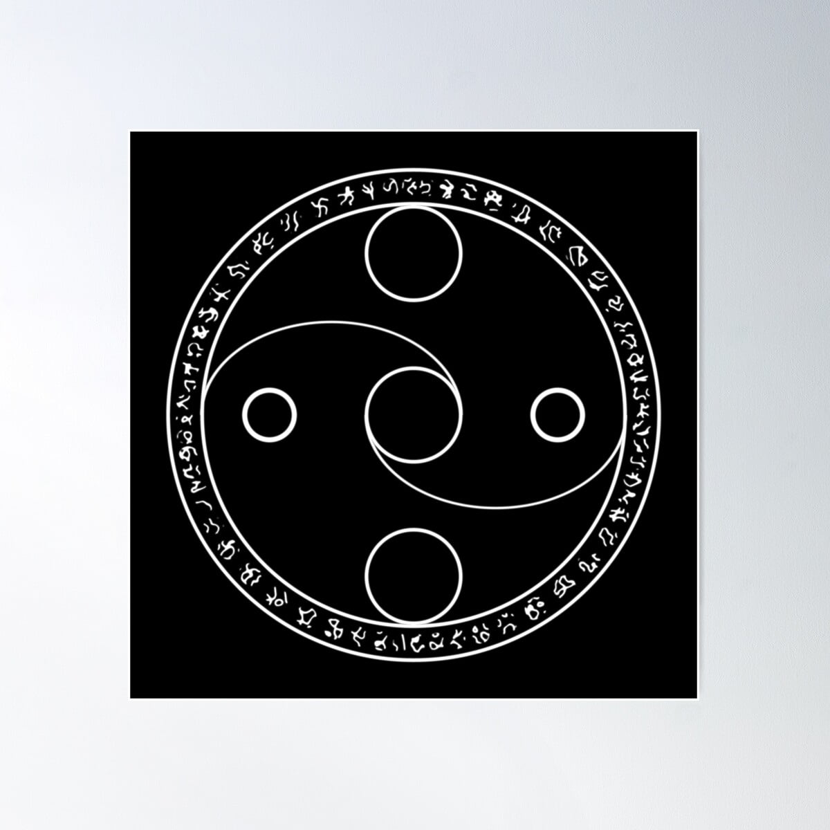 Summoning Circle Poster Wall Art, Modern Wall Decor For Living Room ...